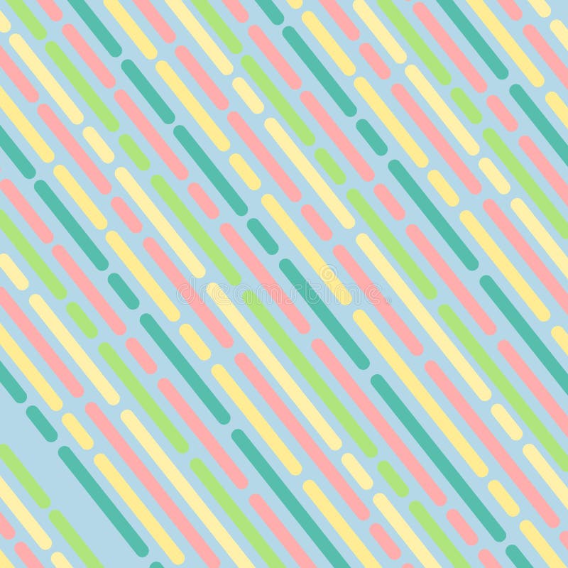 Set of Colorful Dashed Lines in Different Directions Stock Vector ...