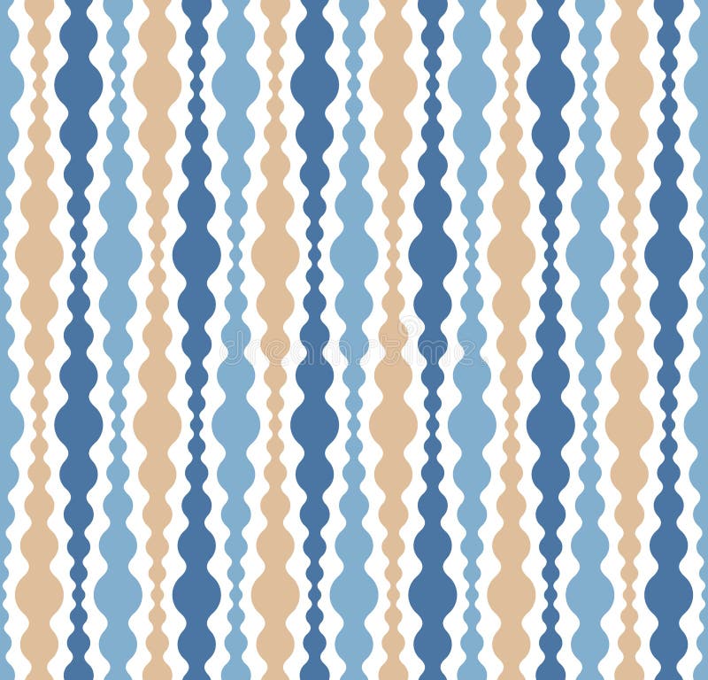Striped Geometric Pattern with Small Circles Arranged in Vertical Wavy ...