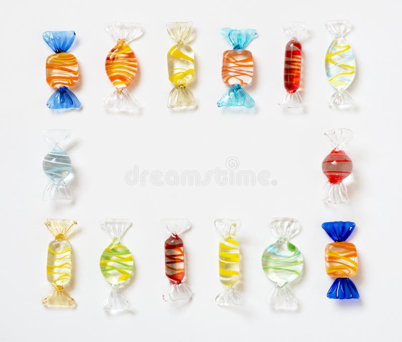 Striped Glass Candy Frame stock photo. Image of diagonal - 107993332