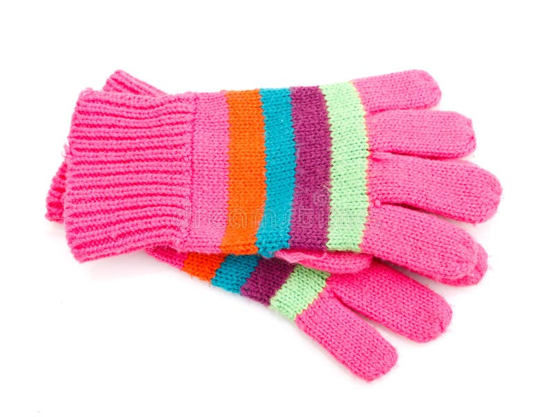 Striped gloves stock image. Image of woolen, wool, pair - 61874705