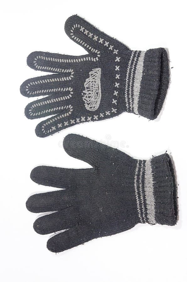 Striped gloves on white stock photo. Image of fashion - 47166920