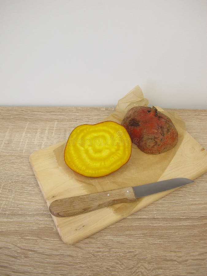 Striped Golden Yellow Beetroot Stock Photo - Image of beetroot, halved ...