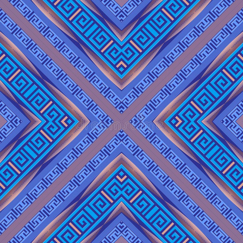 Striped Greek Abstract Geometric Vector Seamless Pattern. Ornamental ... Striped Greek Abstract Geometric Vector Seamless Pattern. Ornamental ...
