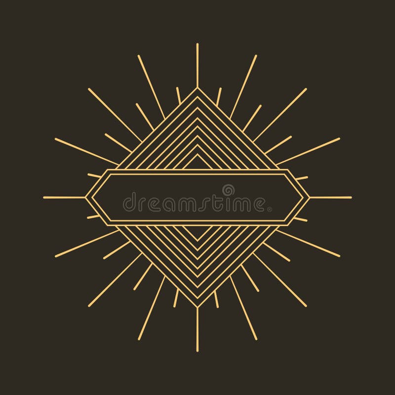Striped Label Icon. Retro Design. Vector Graphic Stock Illustration ...