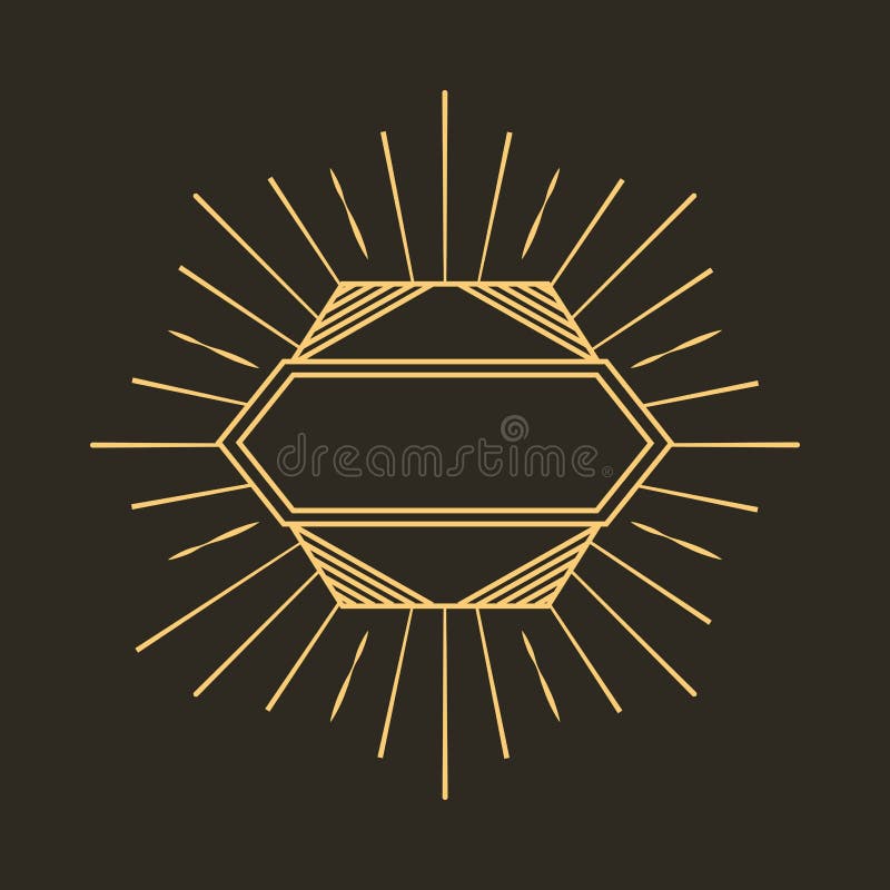 Striped Label Icon. Retro Design. Vector Graphic Stock Illustration ...