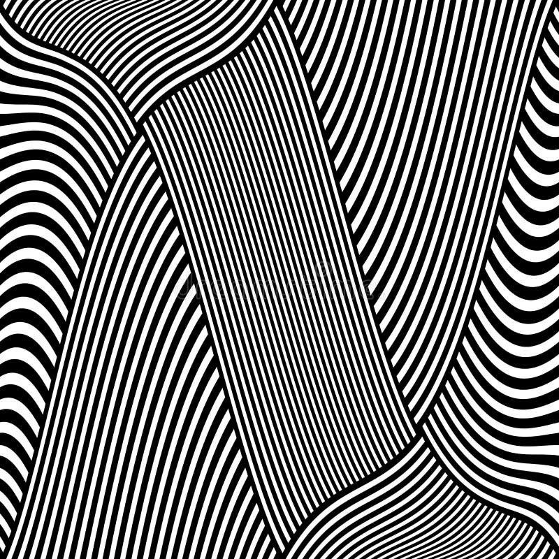 Striped Lines Abstract Design. Stock Vector - Illustration of textured ...