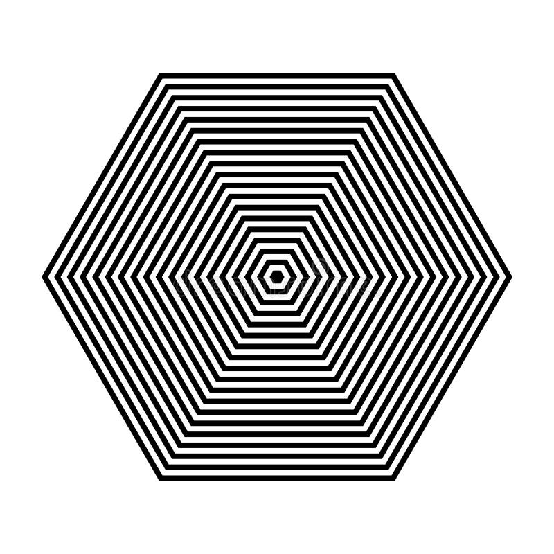 Lines Pattern in Hexagon Shape. Abstract Geometric Design Element Stock Vector - Illustration of ...