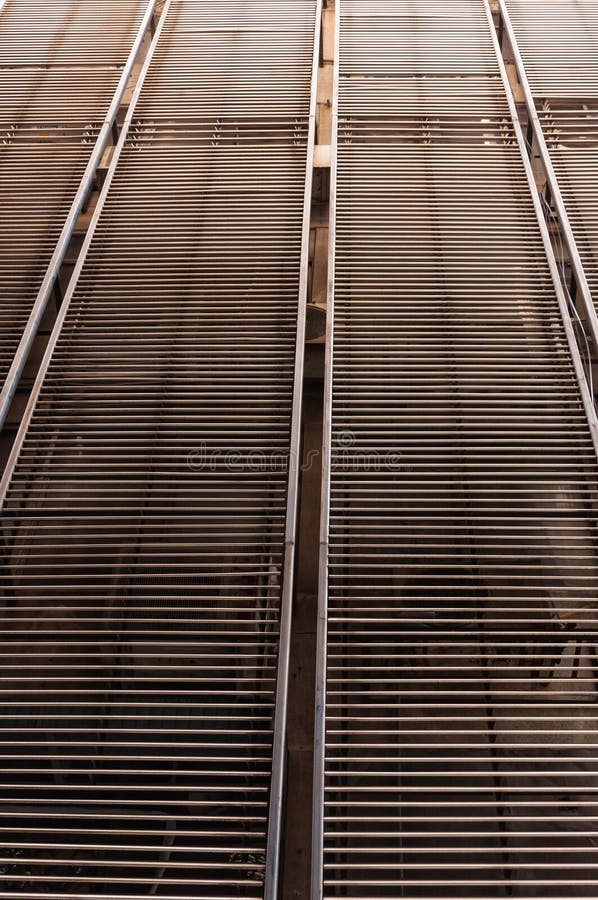 Striped metal panel stock photo. Image of decoration - 68061702