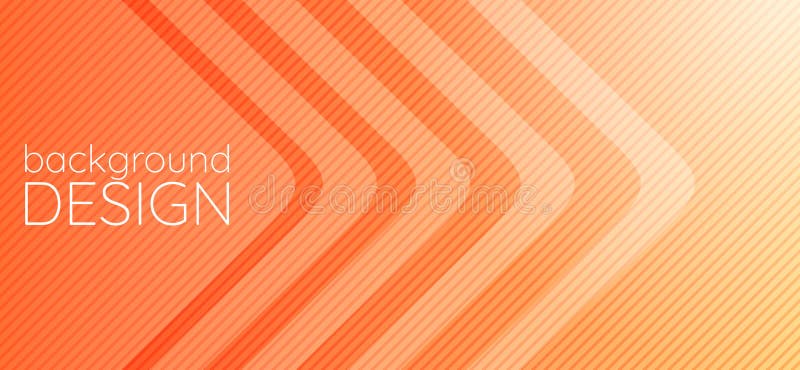 Striped Orange Background Design Stock Vector - Illustration of design ...