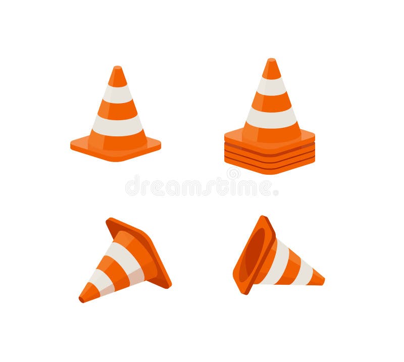 Cartoon Traffic Cones Set Stock Illustrations – 41 Cartoon Traffic Cones Set Stock Illustrations ...