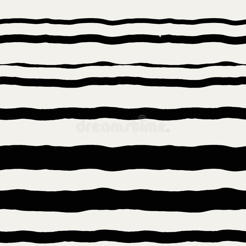 Striped Pattern. Imperfect Irregular Lines Stock Illustration ...