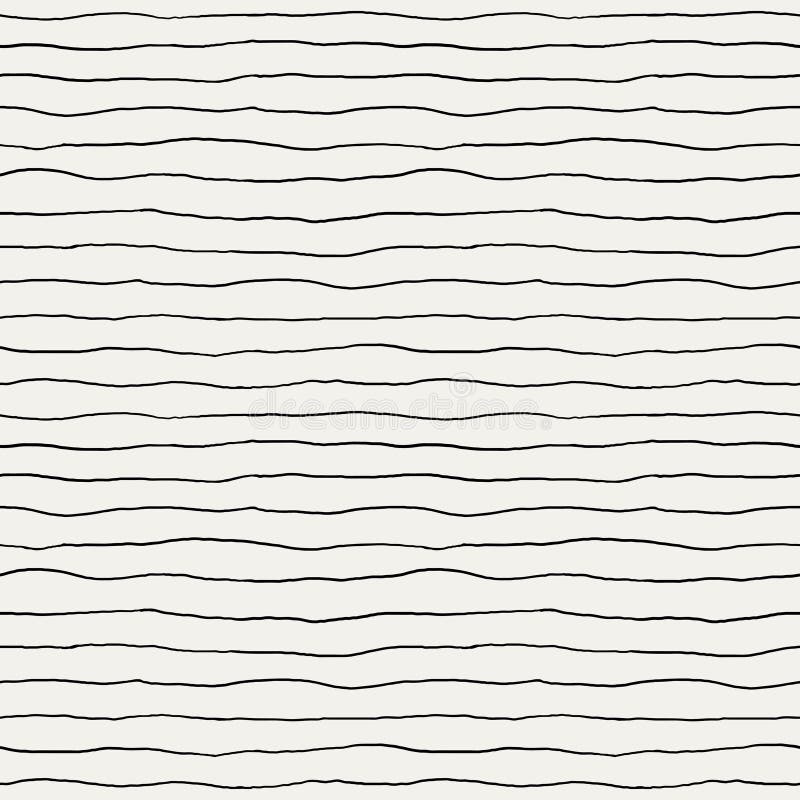 Striped Pattern. Imperfect Irregular Lines Stock Illustration ...