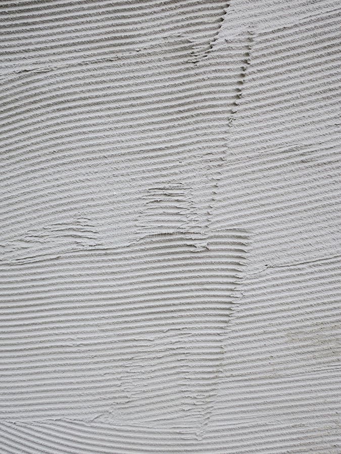 Striped Pattern Made on a Gray Cement Wall As a Preparation for ...