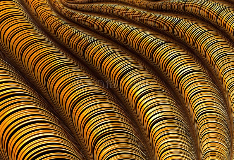 Striped Pipes - Abstract Digitally Generated Image Stock Illustration ...