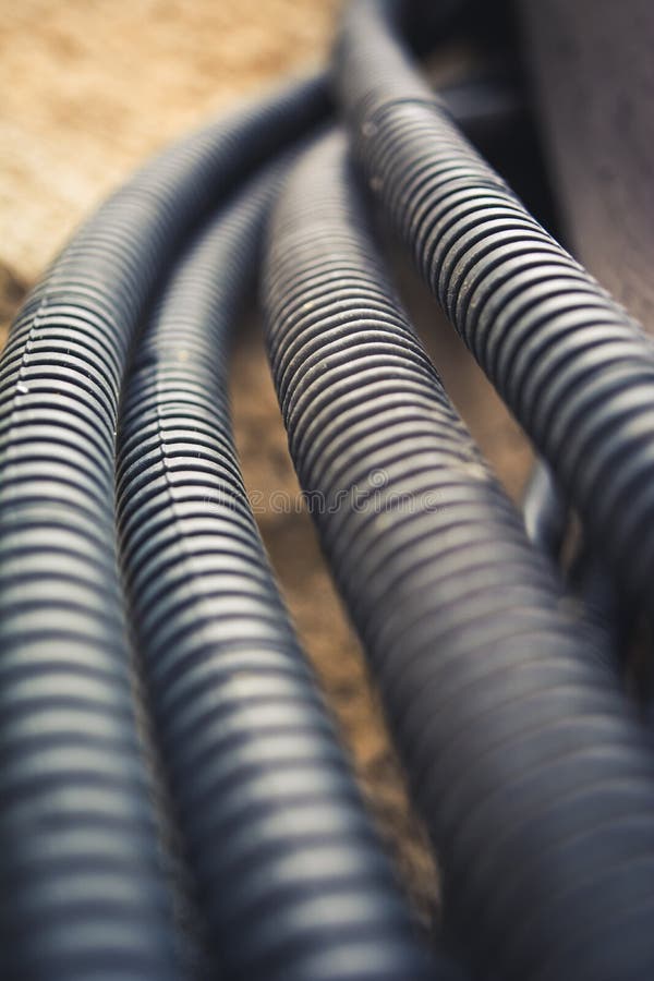 Striped plastic cables stock photo. Image of bike, striped - 109604820