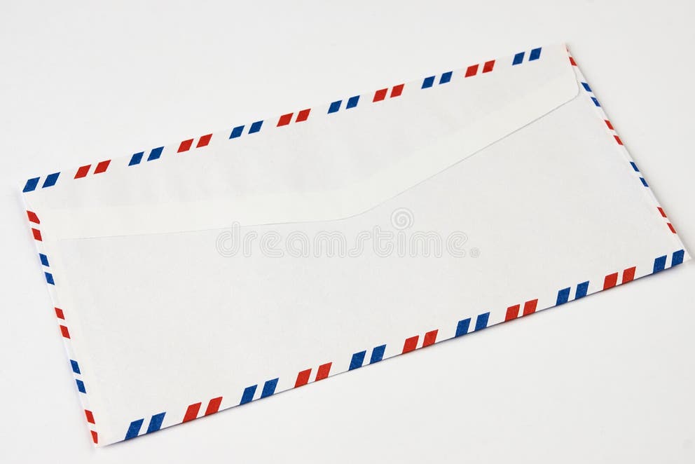 Striped post envelope stock image. Image of message - 109569731