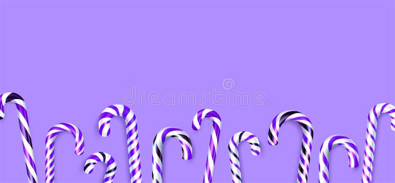 Striped Purple Candy Cane Sticks Stock Vector - Illustration of design ...