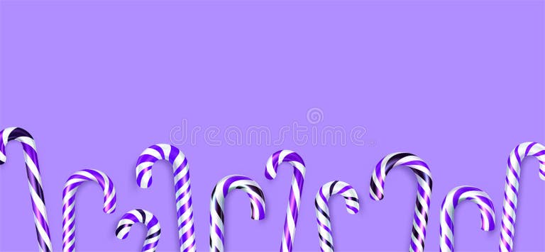 Striped Purple Candy Cane Sticks Stock Vector - Illustration of design ...