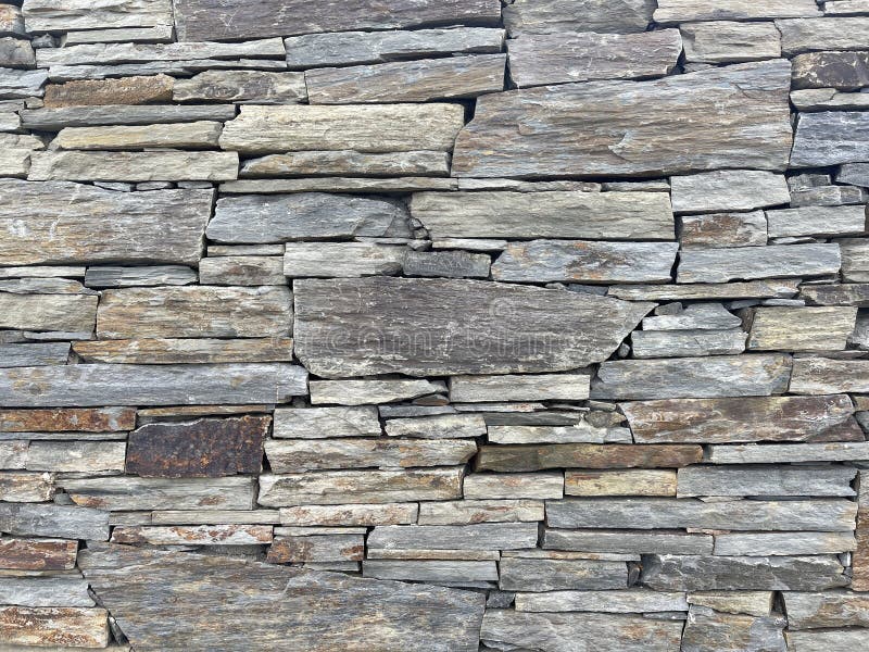 Striped Rectangular Stone Wall Pattern Seamless Texture Horizontal ...