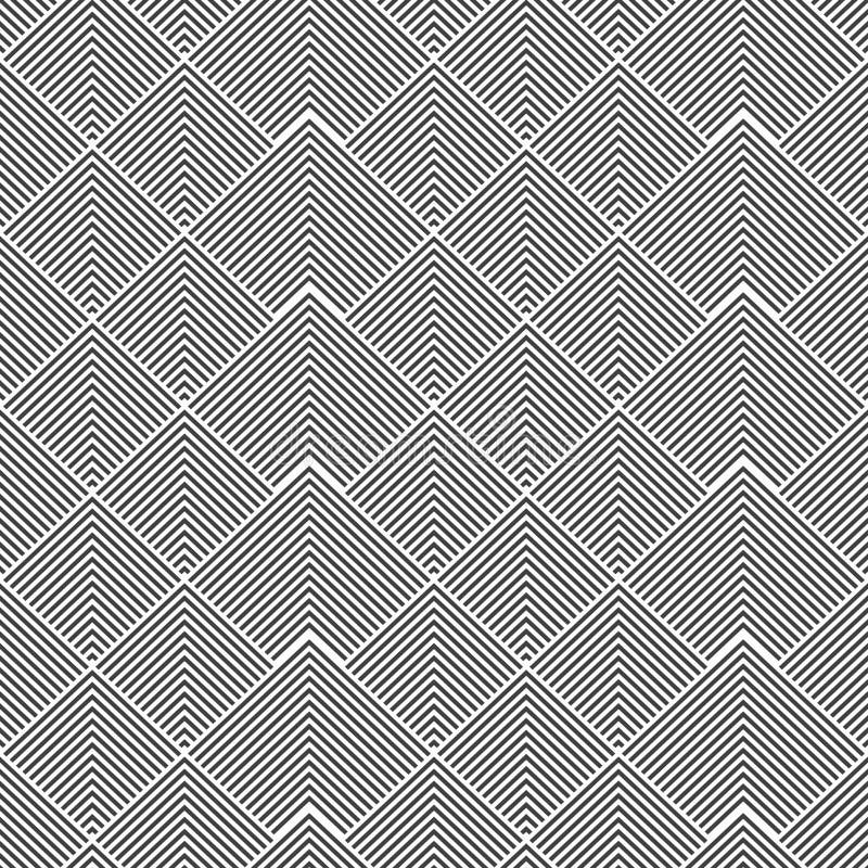 Striped Shapes - Seamless Geometric Pattern. Stock Vector ...