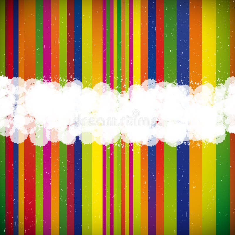 Striped Sheet Splodgy White Paint. Stock Vector - Illustration of space ...