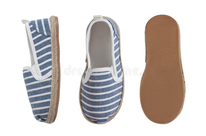 Striped Shoes for Boy Isolated Stock Image - Image of striped, kids ...