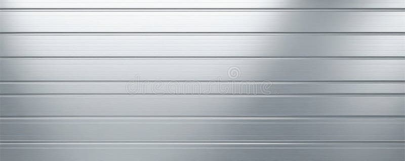 Striped Silver Aluminum Wall, Metallic Texture, Vertical Texture, Sheet ...