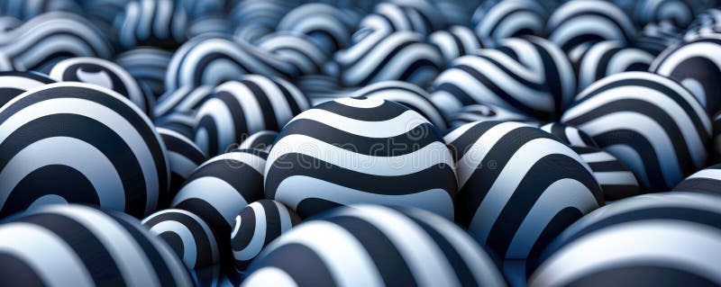 Striped Sphere. Vector 3d Top Abstract Background Stock Illustration ...