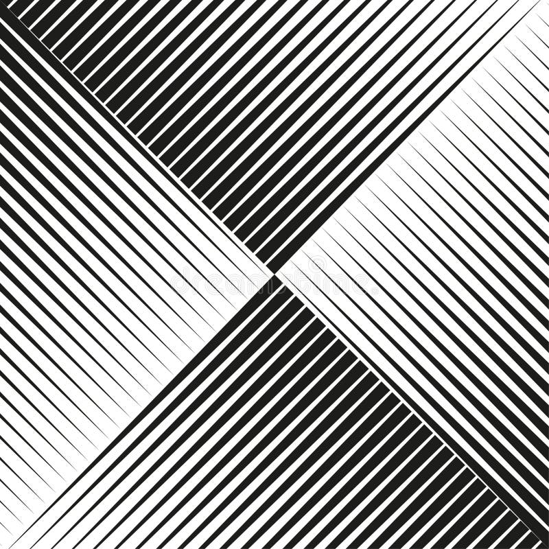 Striped Square Field. Diagonal Black Lines. Vector Abstract Frame ...