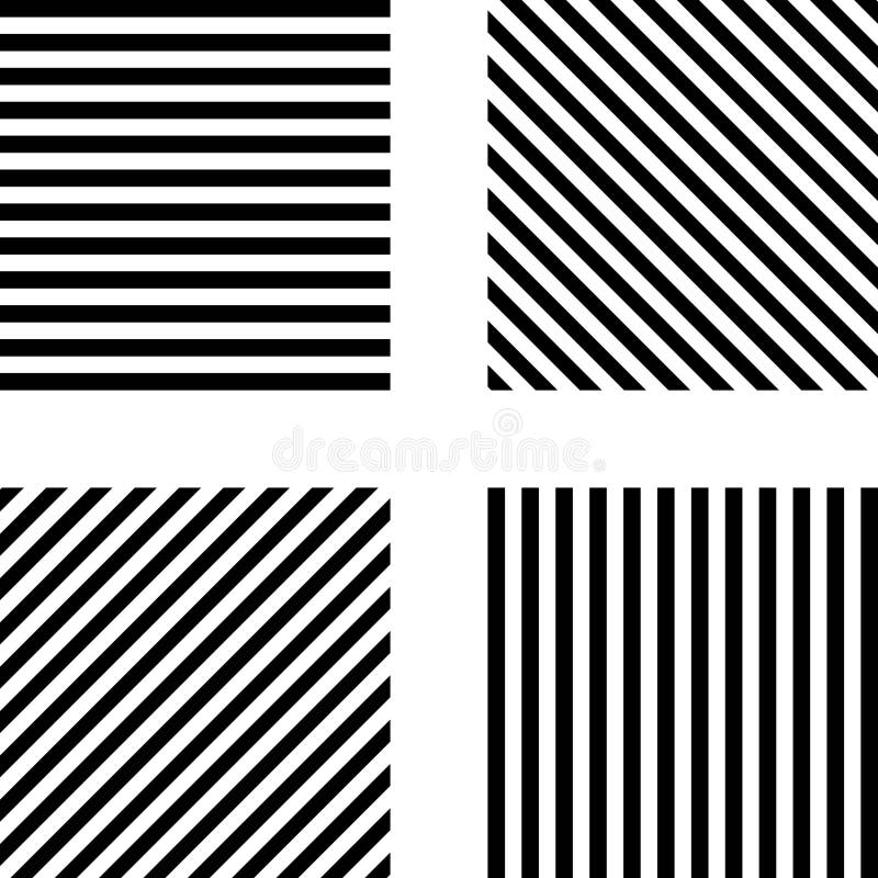 Striped Square Pattern Template Set Stock Vector - Illustration of card ...