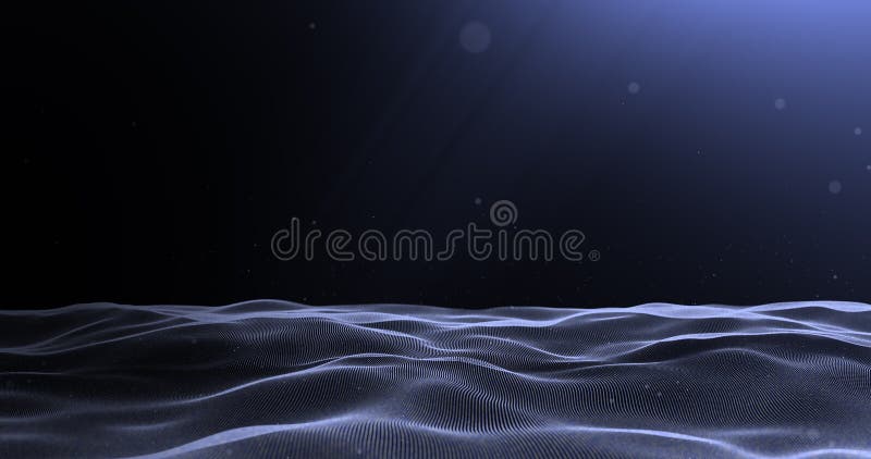 Striped Surface of an Undulating Abstract Sea. Stock Video - Video of ...