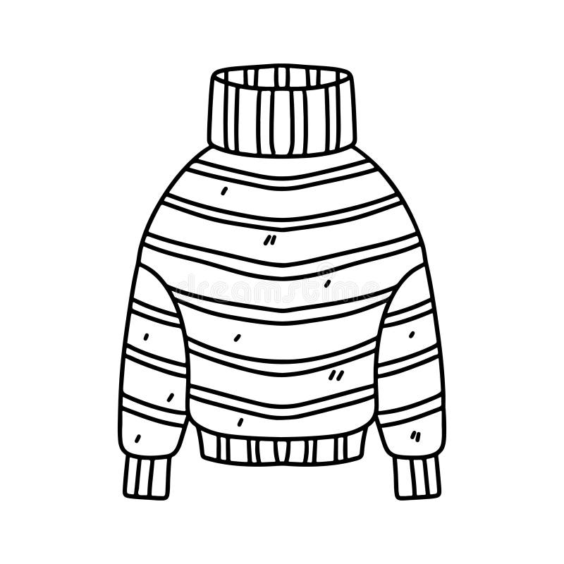 Wool for Hand Knitting in Hand Drawn Doodle Style. Vector Illustration ...