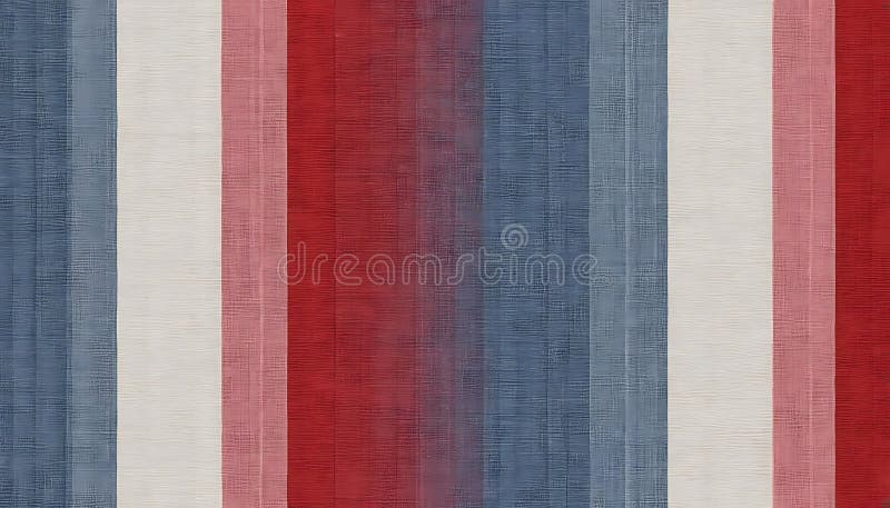 Striped Textile Texture with Gradient Red Blue and Cream Colors Stock ...