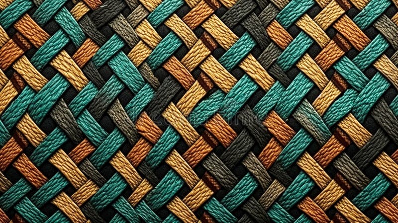 Striped Textured Background, Wicker Pattern, Generative AI. Stock ...