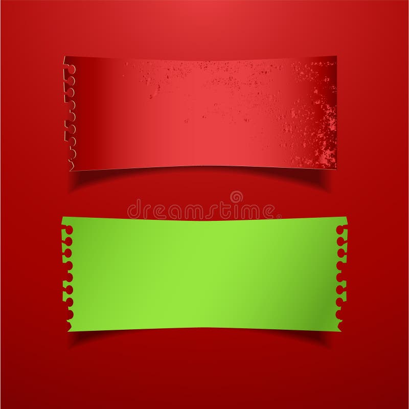 Striped torn paper layout stock vector. Illustration of blank - 27163310