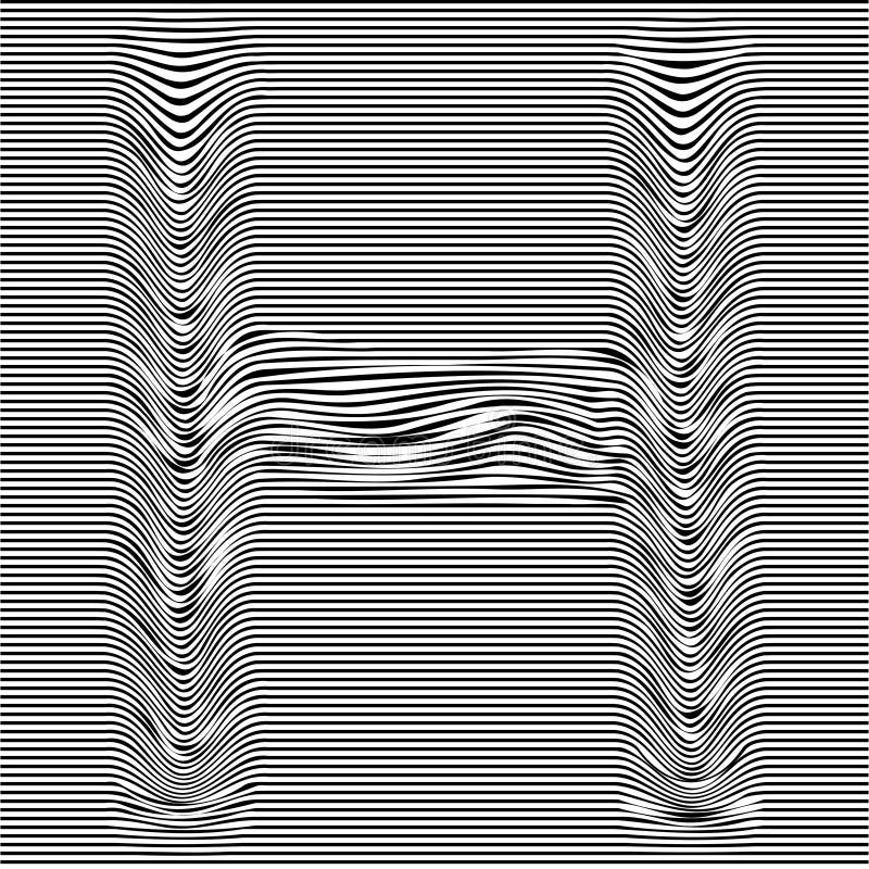 Striped Typeface with Geometrical Pattern Letter H of a Latin Font ...