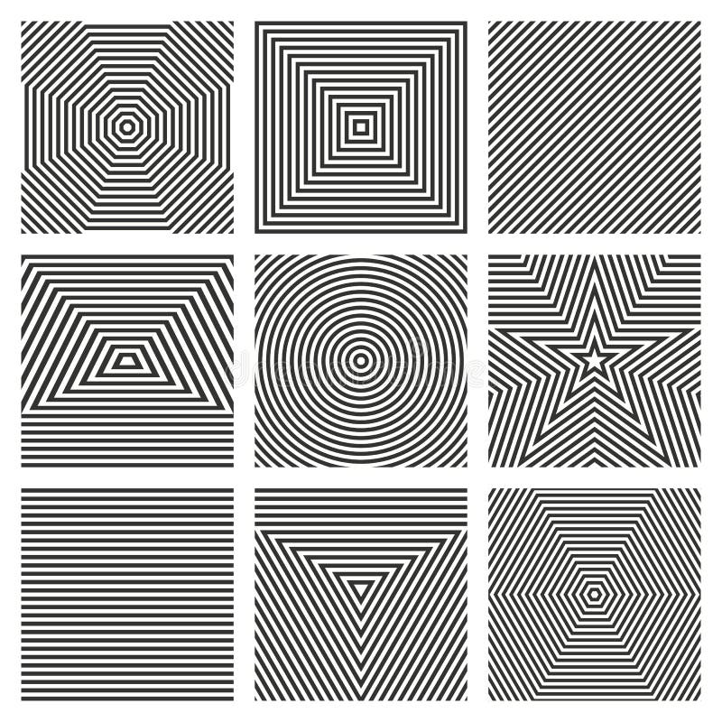 Concentric Figures. Vector Illustration Stock Vector - Illustration of ...