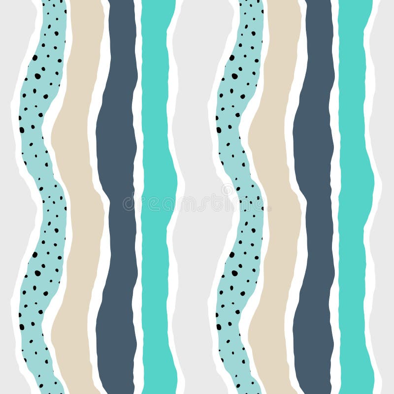 Striped Vector Seamless Pattern. Colorful Abstract Background Stock ...