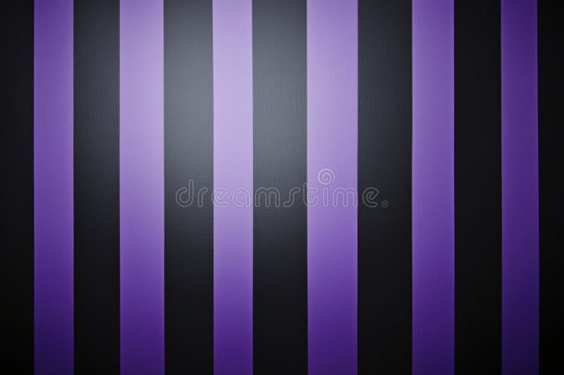Striped Wall Design in Black and Purple, Vertical Stripes Create a Bold ...