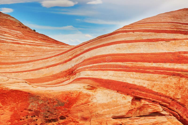 Striped Wave Formation in the Valley of the Fire National Park Stock ...