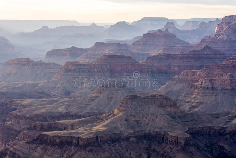 Stripes Along the Pyramid Layers of the Grand Canyon Stock Image ...