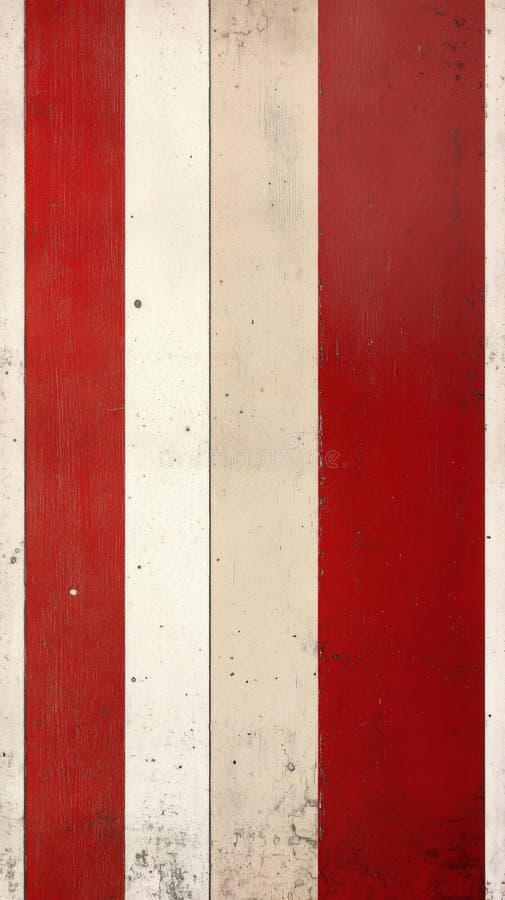 Stripes in Alternating Red and White Colors on a Textured Surface Stock ...
