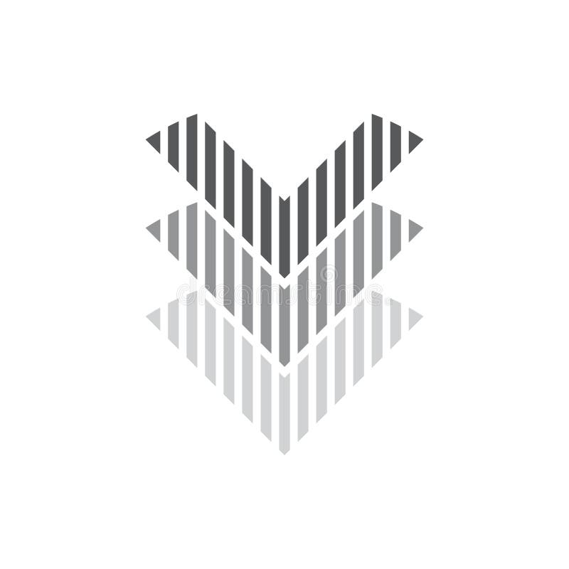 Stripes Arrow Simple Logo Vector Stock Vector - Illustration of ...