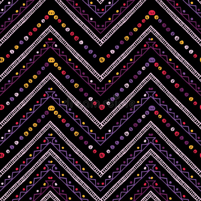 Bright Tribal Seamless Pattern Stock Vector - Illustration of ethnic ...