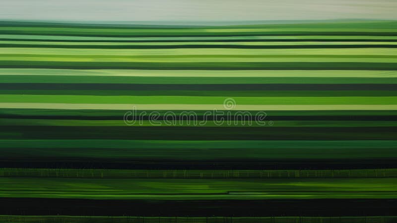 Stripes of Different Green Building an Abstract Landscape Stock Image ...