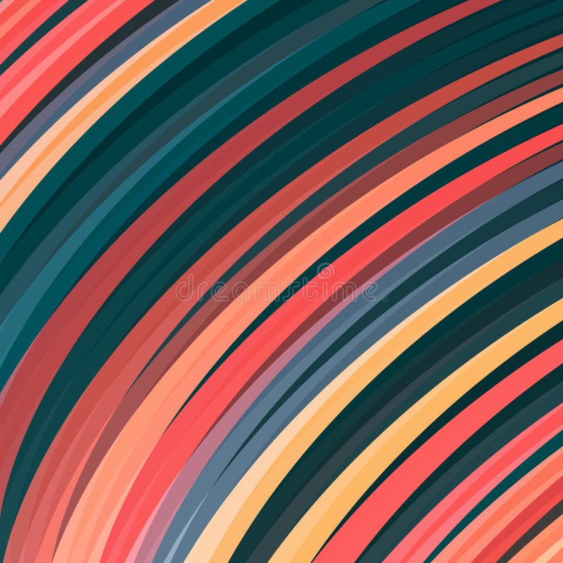 Stripes Pattern with Undulate Lines and Curves Background. Stock Vector ...