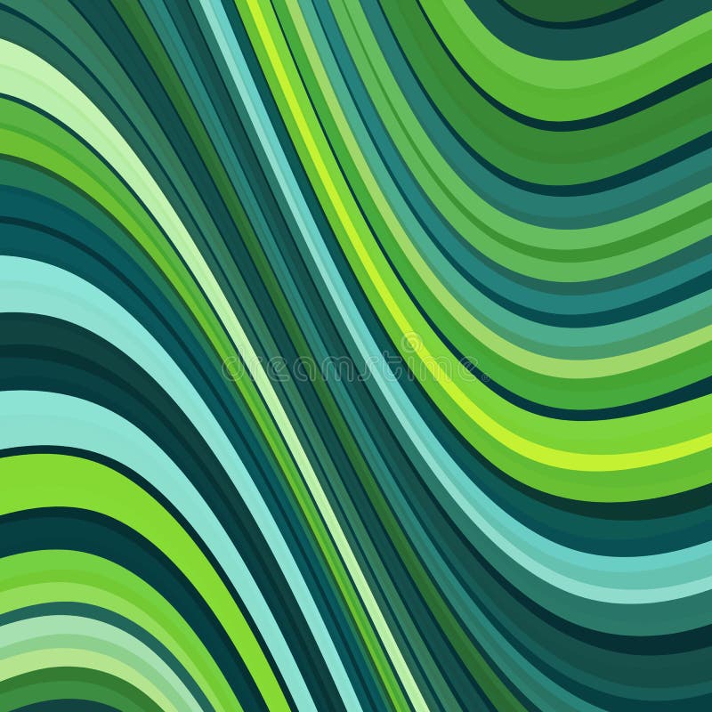 Stripes Pattern with Undulate Lines and Curves Background. Stock Vector ...