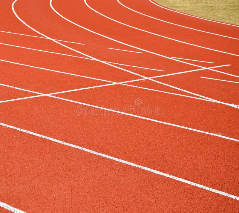 Surface of the Running Track from Above Stock Image - Image of sports ...