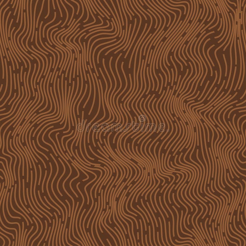 Stripes Wave Texture. Dense Curve Lines Bark Background. Wood Grain ...