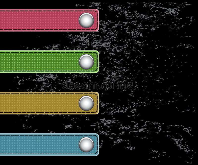 Strips of Cloth on the Buttons Stock Vector - Illustration of clothing ...